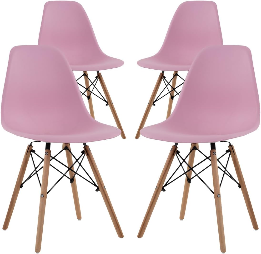 Juego de 4 Sillas Eames Shell Modernas Minimalistas - UltraOfertas.mx